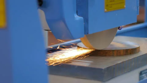 Surface grinding wheel machine working w... | Stock Video | Pond5