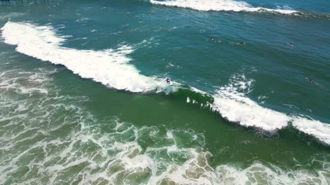 Surfer Falling off of Wave | Stock Video | Pond5