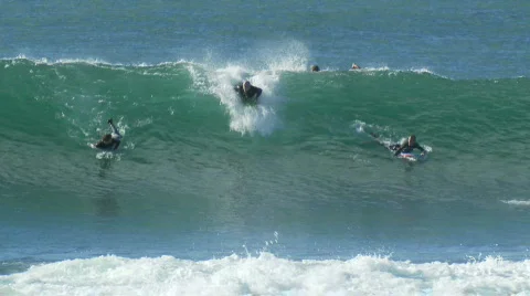 Surfing - Big Tube Ride Wave | Stock Video | Pond5