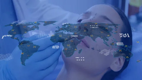 Surgeon drawing lines on patient face fo... | Stock Video | Pond5