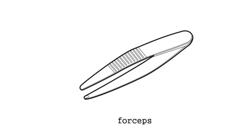 Surgical forceps icon animation | Stock Video | Pond5