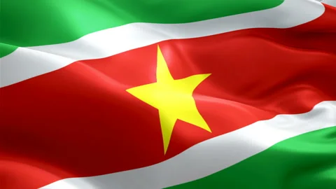 Suriname waving flag. National 3d Surina... | Stock Video | Pond5
