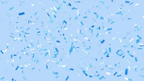 SURPRISE! Announcing... Blue confetti ov... | Stock Video | Pond5