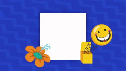 surprise box with emoticon animation | Stock Video | Pond5