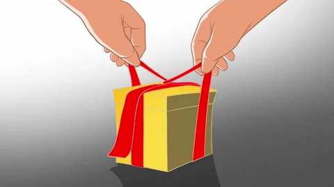Surprise Gift Box Animation | Stock Video | Pond5