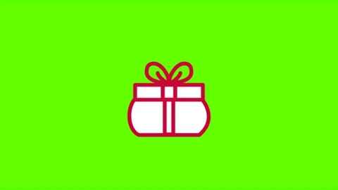 Surprise Gift Box Opening Animation On G... | Stock Video | Pond5