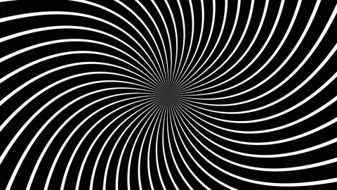 Surreal black and white psychedelic spir... | Stock Video | Pond5