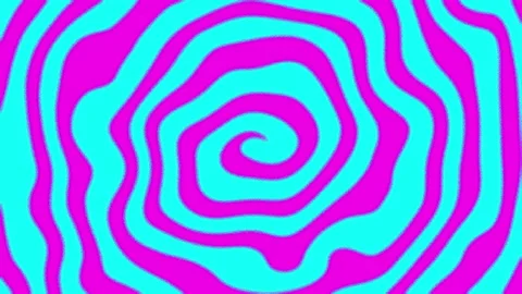 Surreal cyan and pink psychedelic spiral... | Stock Video | Pond5