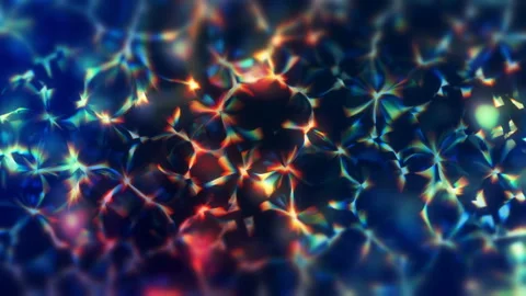 Surreal glowing particle shapes, spiritu... | Stock Video | Pond5