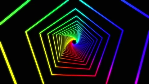 Surreal neon psychedelic spiral animatio... | Stock Video | Pond5
