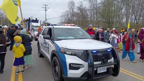 Surrey Police Service and Surrey RCMP To... | Stock Video | Pond5