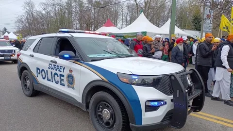 Surrey Police Service and Surrey RCMP To... | Stock Video | Pond5