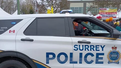 Surrey Police Service and Surrey RCMP To... | Stock Video | Pond5