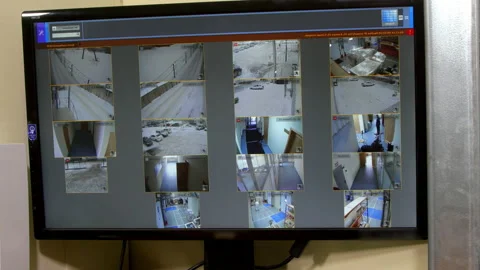 Surveillance Screens Stock Footage ~ Royalty Free Stock Videos | Pond5