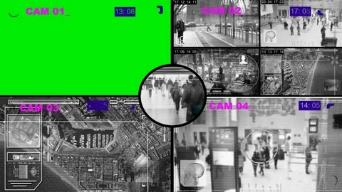 Surveillance - Green Screen - screen - M... | Stock Video | Pond5