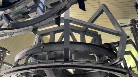 Suspension mechanism of the cable car | Stock Video | Pond5