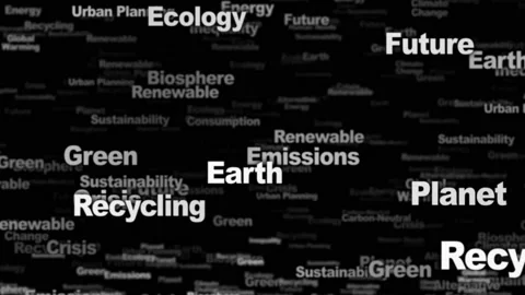 SUSTAINABILITY Keywords Animation, Backg... | Stock Video | Pond5