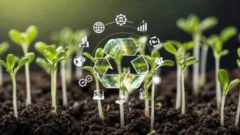 Sustainable business development. Reuse ... | Stock Video | Pond5