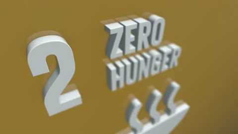 Sustainable Development Goal 2 Zero Hung... | Stock Video | Pond5