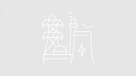 Sustainable power generation animation l... | Stock Video | Pond5