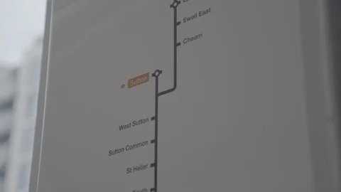 Sutton Train Map | Stock Video | Pond5