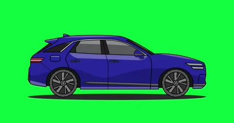 SUV Car Animation , SUV car Green Screen... | Stock Video | Pond5