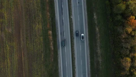 SUV car driving alone, travel on asphalt... | Stock Video | Pond5