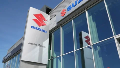 Suzuki Japan Motors car dealership build... | Stock Video | Pond5
