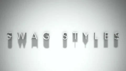swag styles 3D title animation with shad... | Stock Video | Pond5
