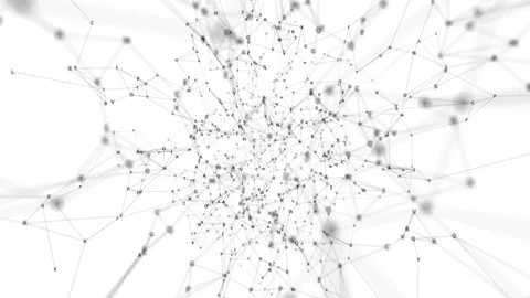 A swarm of letters.Digital transforming ... | Stock Video | Pond5