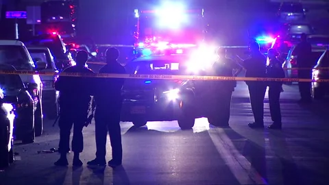 SWAT police officers inside crime scene ... | Stock Video | Pond5