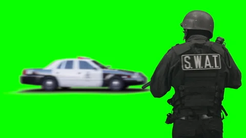 Police Car Green Screen Stock Video Footage | Royalty Free Police Car ...