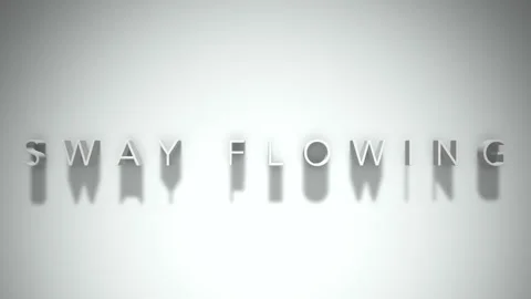 sway flowing 3D title animation white te... | Stock Video | Pond5