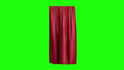 Red Curtain Alpha Stock Footage ~ Royalty Free Stock Videos | Pond5