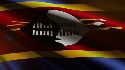 Swaziland flag - loop animation | Stock Video | Pond5