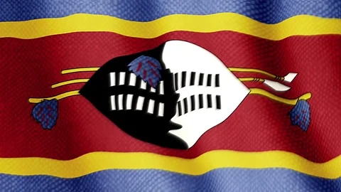 Swaziland flag waving animation | Stock Video | Pond5