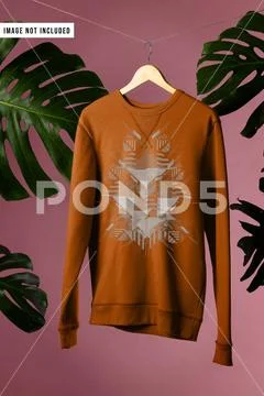 PSD Photoshop Template: Sweater Mockup #248144631 | Pond5