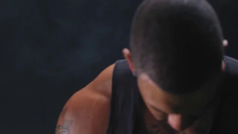 Black Man Sweating Stock Video Footage | Royalty Free Black Man ...