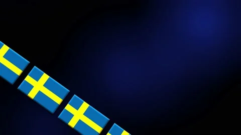 Sweden Flag Animated Background 3d Anima... | Stock Video | Pond5
