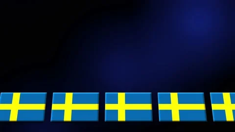 Sweden Flag Animated Background 3d Anima... | Stock Video | Pond5