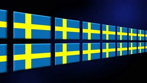 Sweden Flag Animated Background 3d Anima... | Stock Video | Pond5