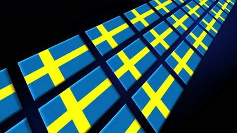 Sweden Flag Animated Background 3d Anima... | Stock Video | Pond5