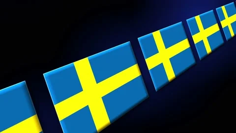 Sweden Flag Animated Background 3d Anima... | Stock Video | Pond5