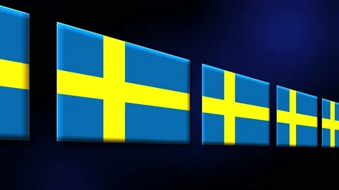 Sweden Flag Animated Background 3d Anima... | Stock Video | Pond5