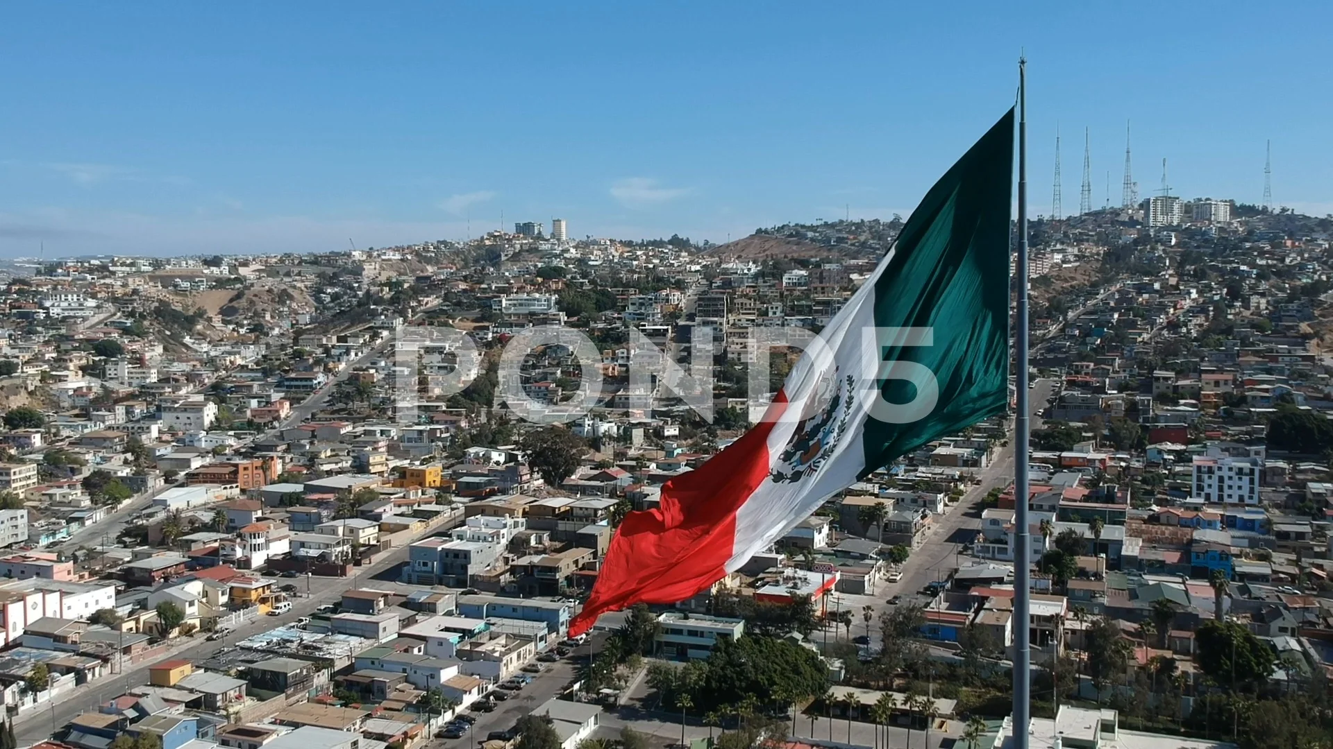 Tijuana Mexico Flag San Diego Californis United States 06