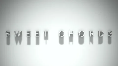 sweet chords 3D title animation white te... | Stock Video | Pond5