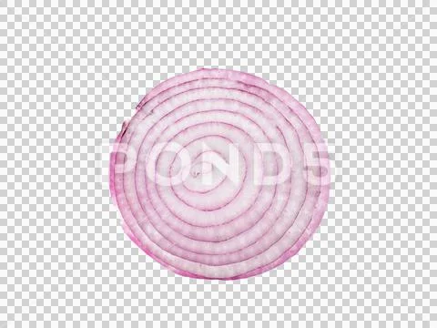 Sweet red onion cross section isolated transparent png ~ Premium Photo ...