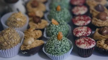 Sweet sweets of different shapes and tas... | Stock Video | Pond5