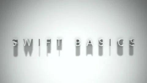 swift basics 3D title animation white te... | Stock Video | Pond5