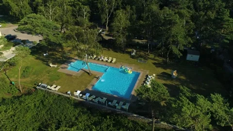 Swimming Pool Castle Hotel Leba Zamek Ho... | Stock Video | Pond5
